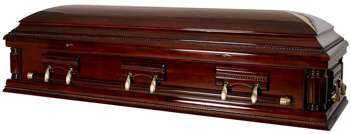Budget friendly affordable Casket for sale - Solid Poplar - Rosewood F ...
